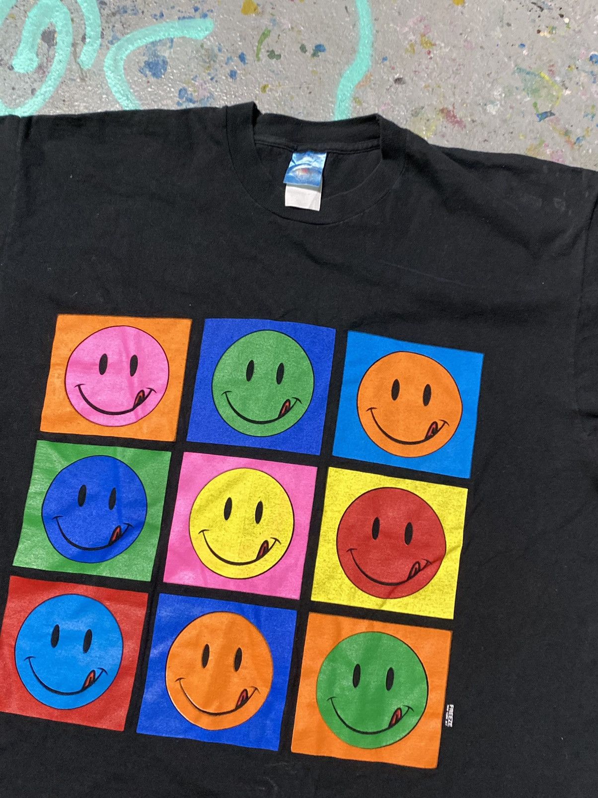 Vintage Smiley T-shirt 90s single stitch | Grailed