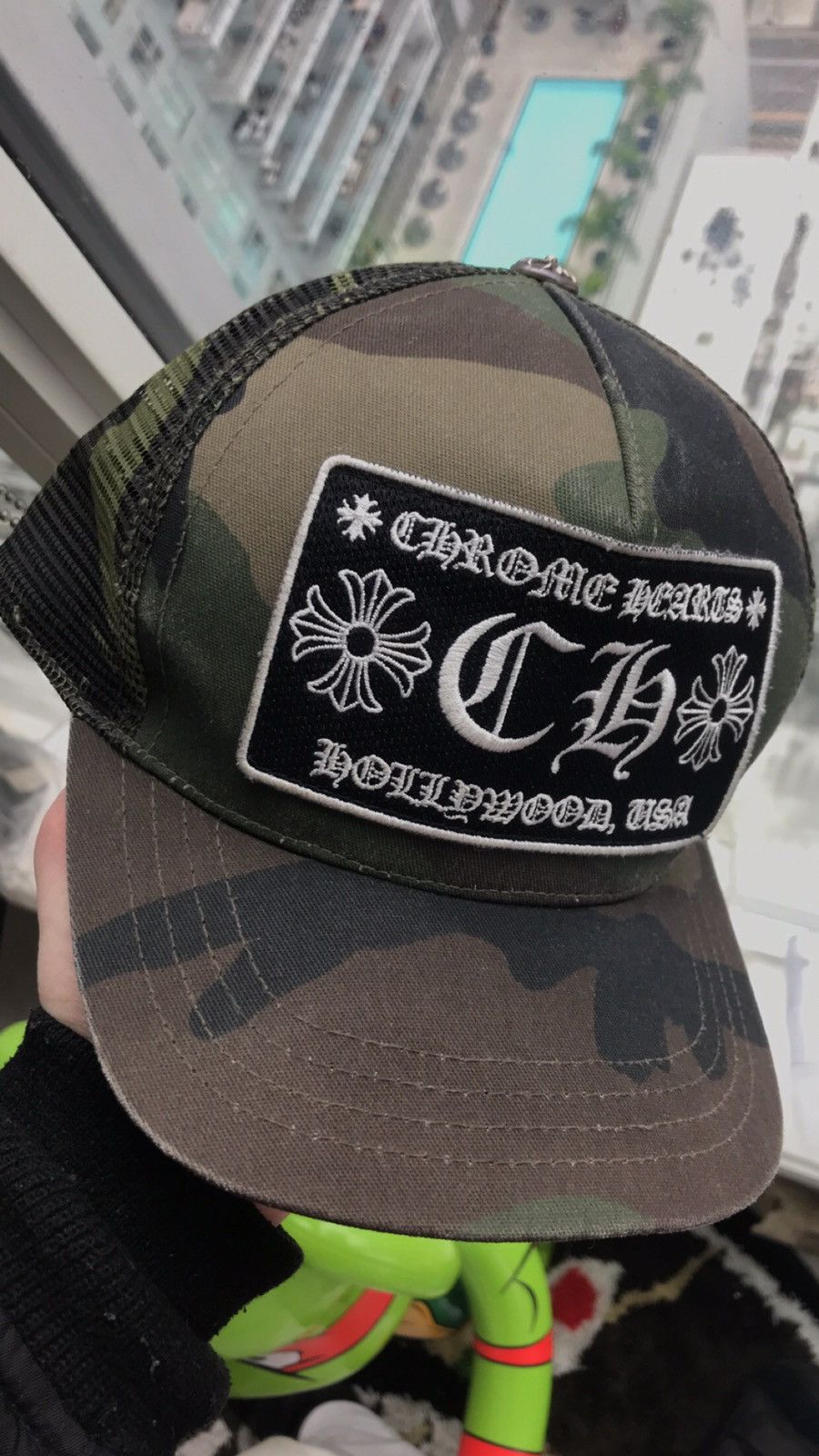 Chrome Hearts Chrome Hearts Patch Camo Trucker Hat | Grailed