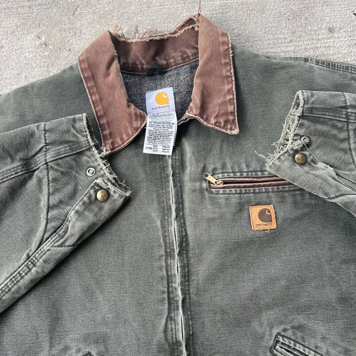 Vintage Vintage Carhartt j97 mos Detroit work wear jacket | Grailed