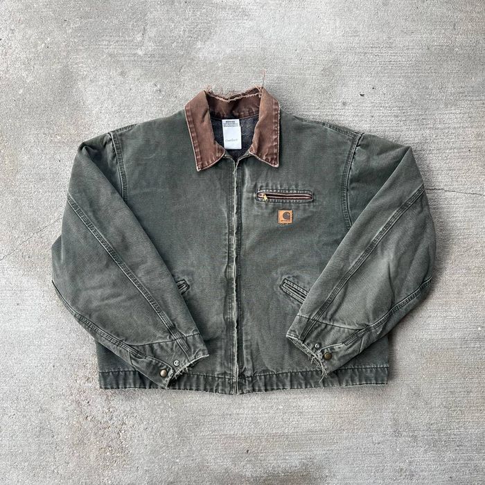 Vintage Vintage Carhartt j97 mos Detroit work wear jacket | Grailed