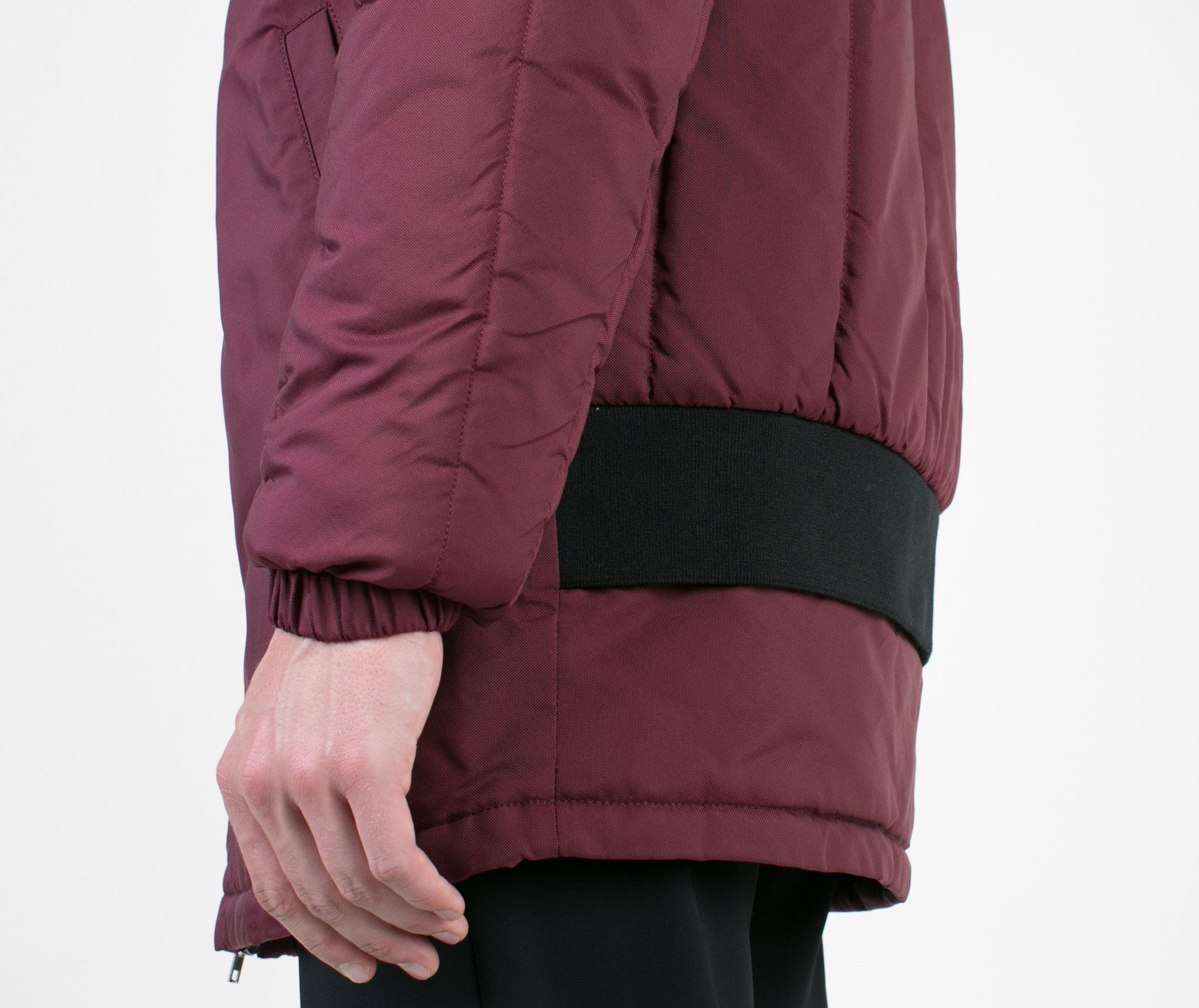 Alexander McQueen × MCQ McQueen McQ Hybrid MA Bomber Jacket - Burgundy ...