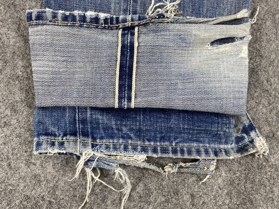 Vintage Redline Distressed Blue Vintage Denime 29x33 Denim -JN1344 ...