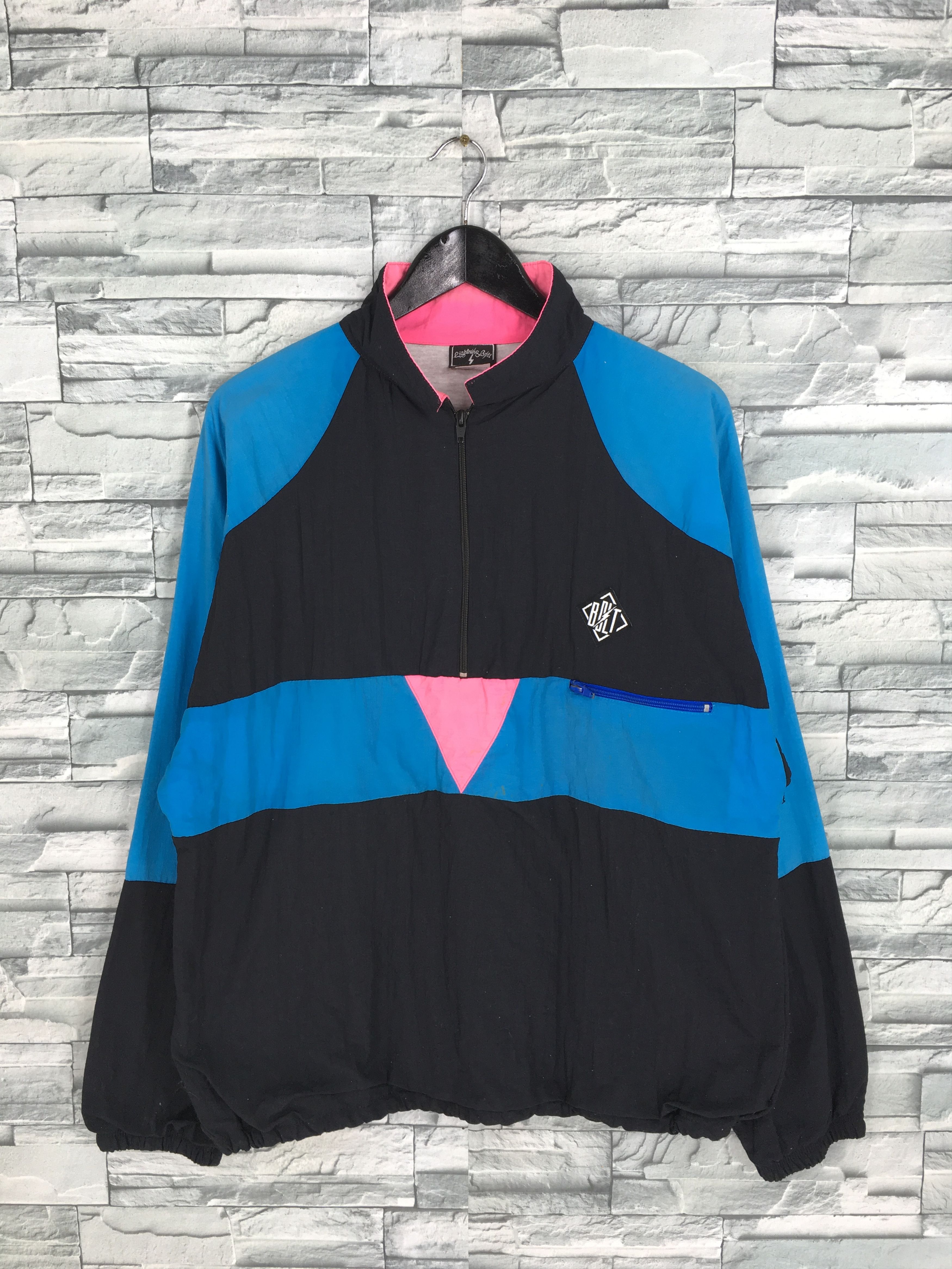 Lightning Bolt × Vintage Vintage 90's Lightning Bolt Jacket Blue Xlarge ...