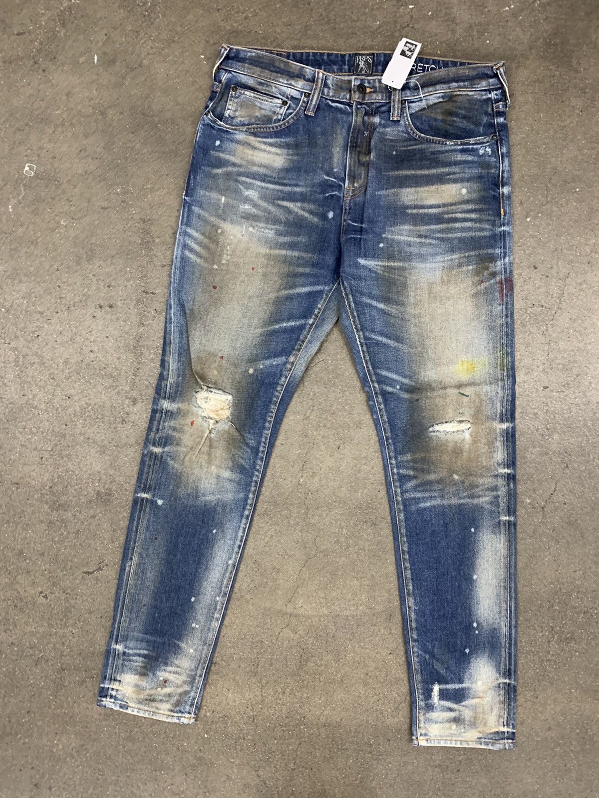 Japanese Brand × Prps × Streetwear PRPS Distressed Slim Jeans 36 x 32 ...