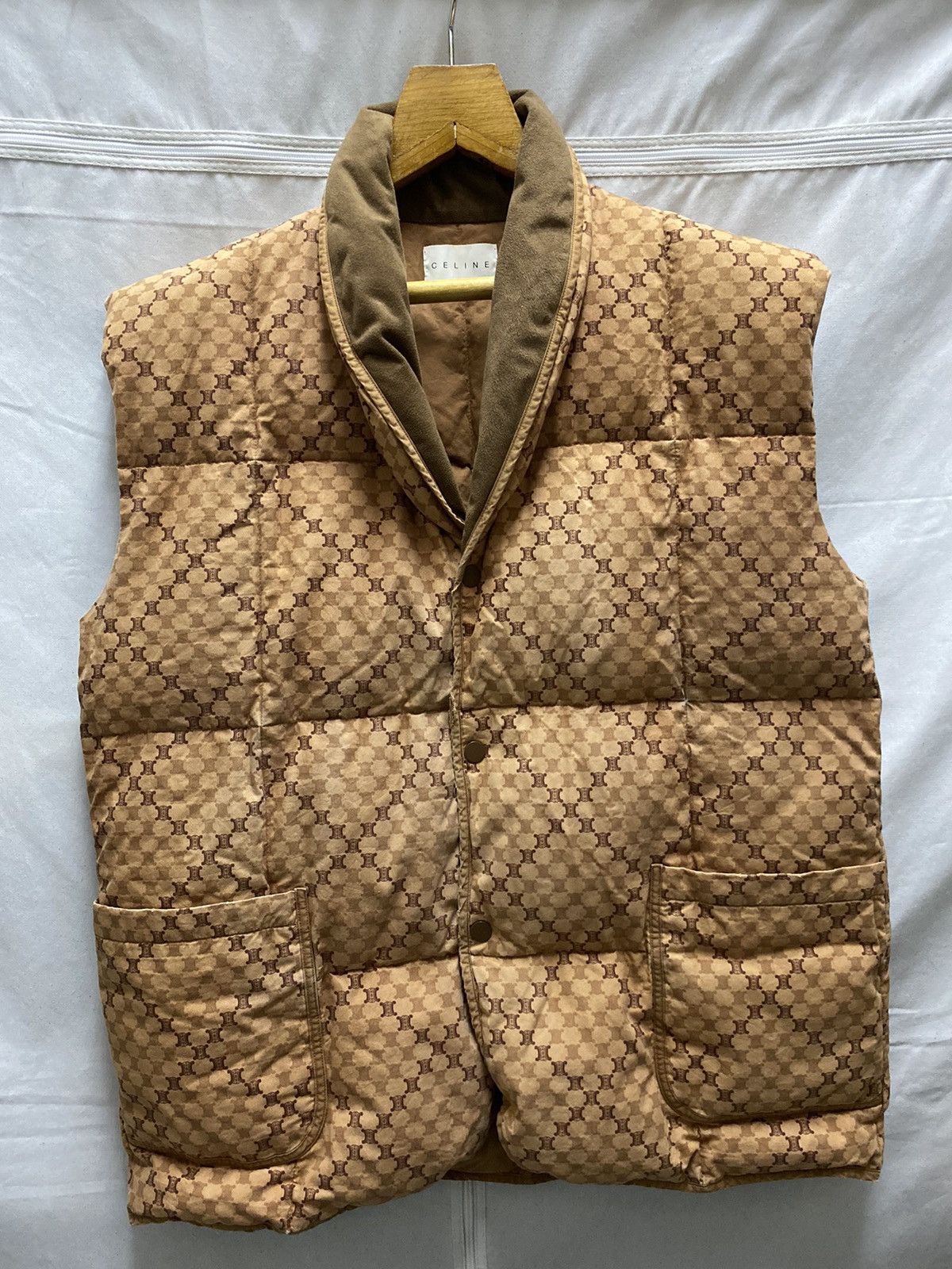 Celine Celine Vest Down Puffer Monogram | Grailed