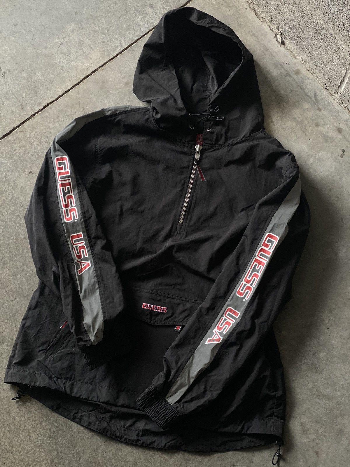 Guess × Vintage Vintage 2000s guess windbreaker jacket L | Grailed