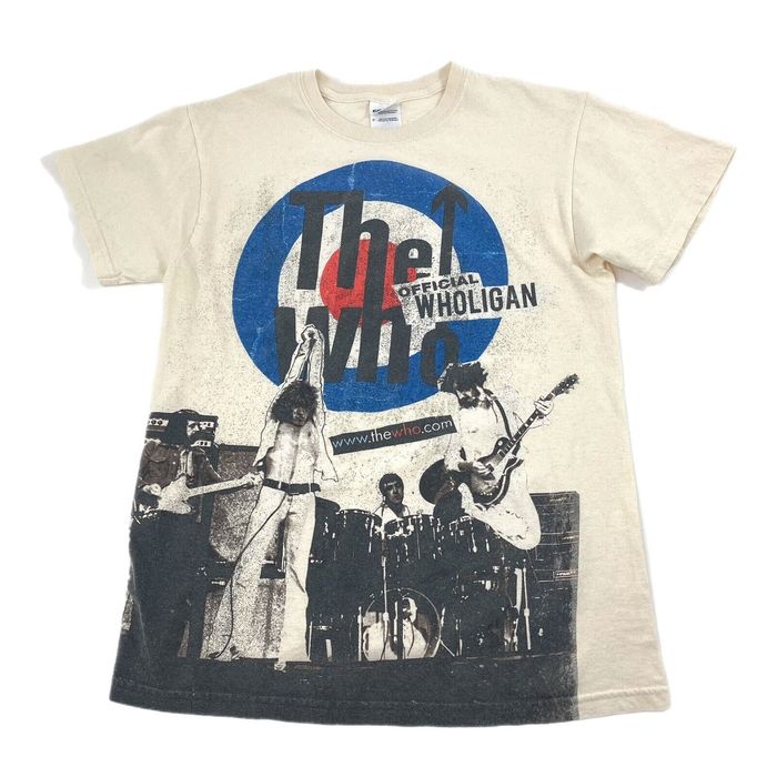Vintage The Who Band Tee Musician Music Concert Tour White Shirt S ...