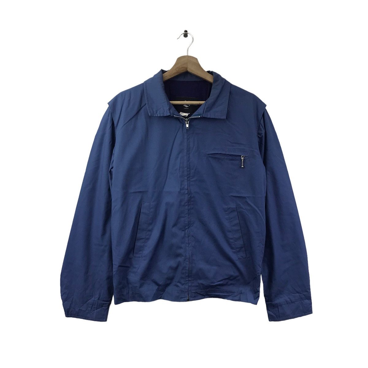 Vintage THE BAY LA BAIE Canada Workwear Blue Bomber Jacket | Grailed