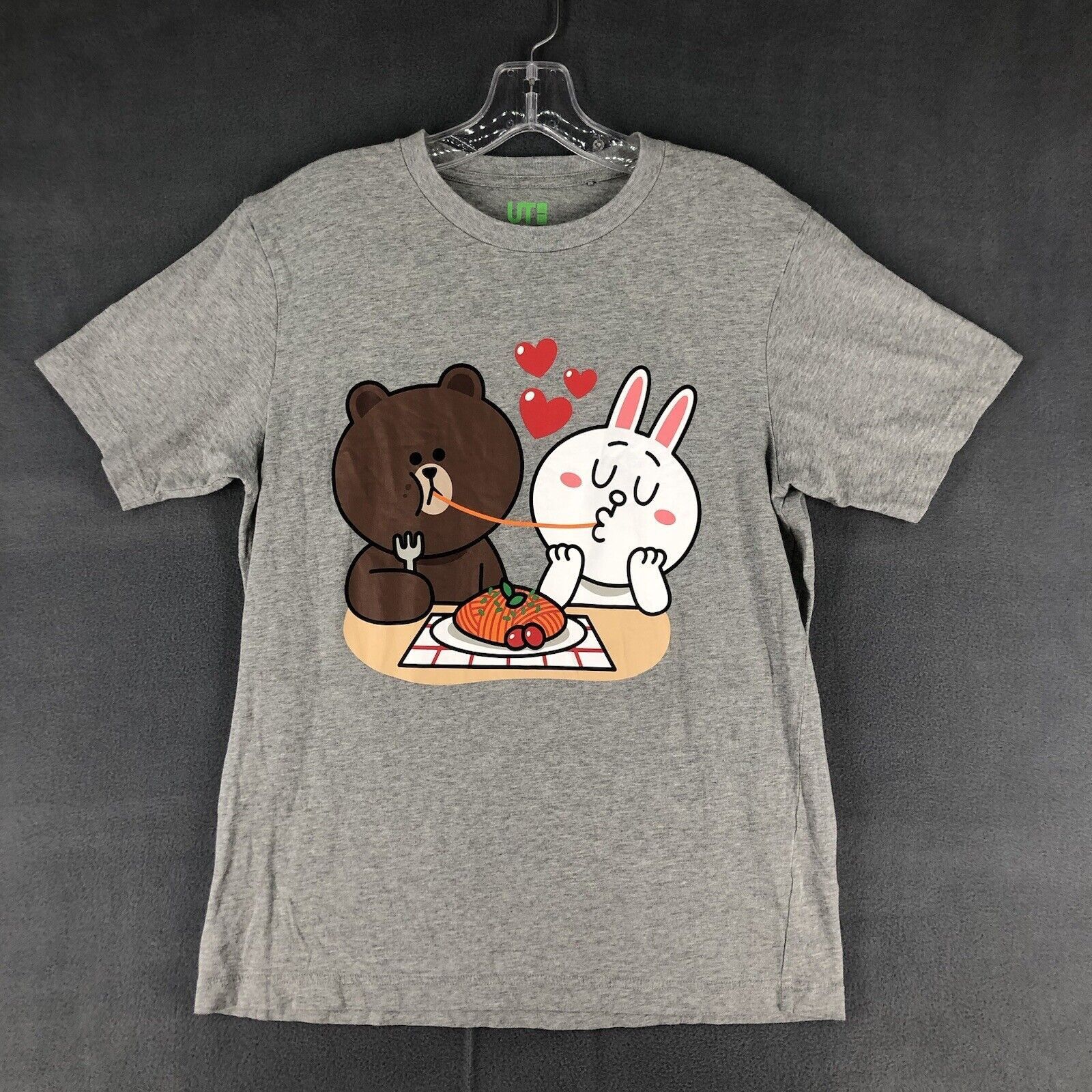 Uniqlo UT Uniqlo x Line Friends Shirt Adult Medium Gray Graphic Tee ...