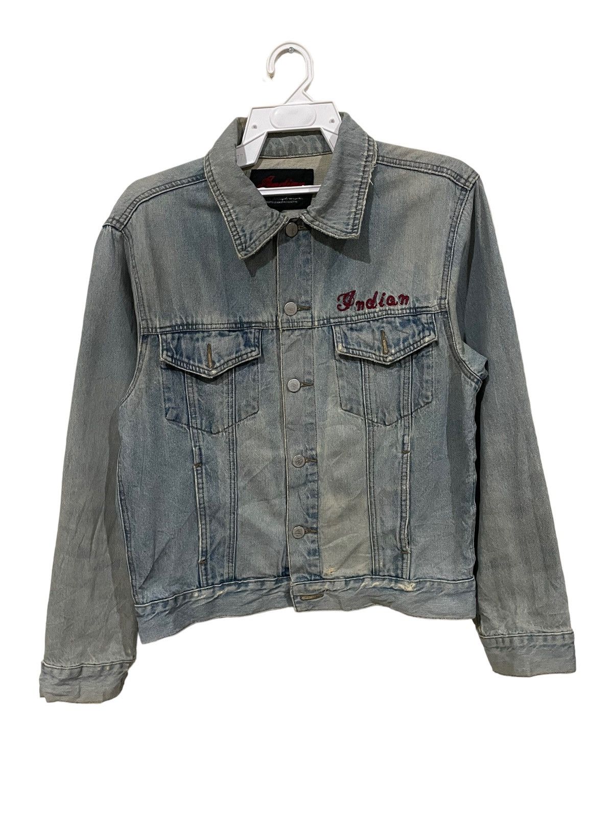 Biker Denim × Distressed Denim × Indian Motercycles Rare🔥Indian ...