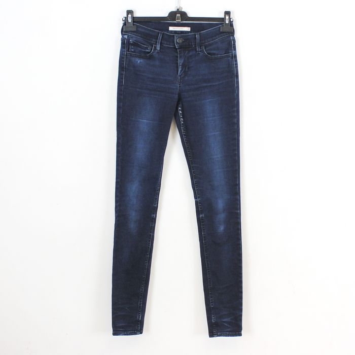 Levi's 710 Super Skinny W27 L32 Jeans Trousers Pants Denim Navy Zip ...