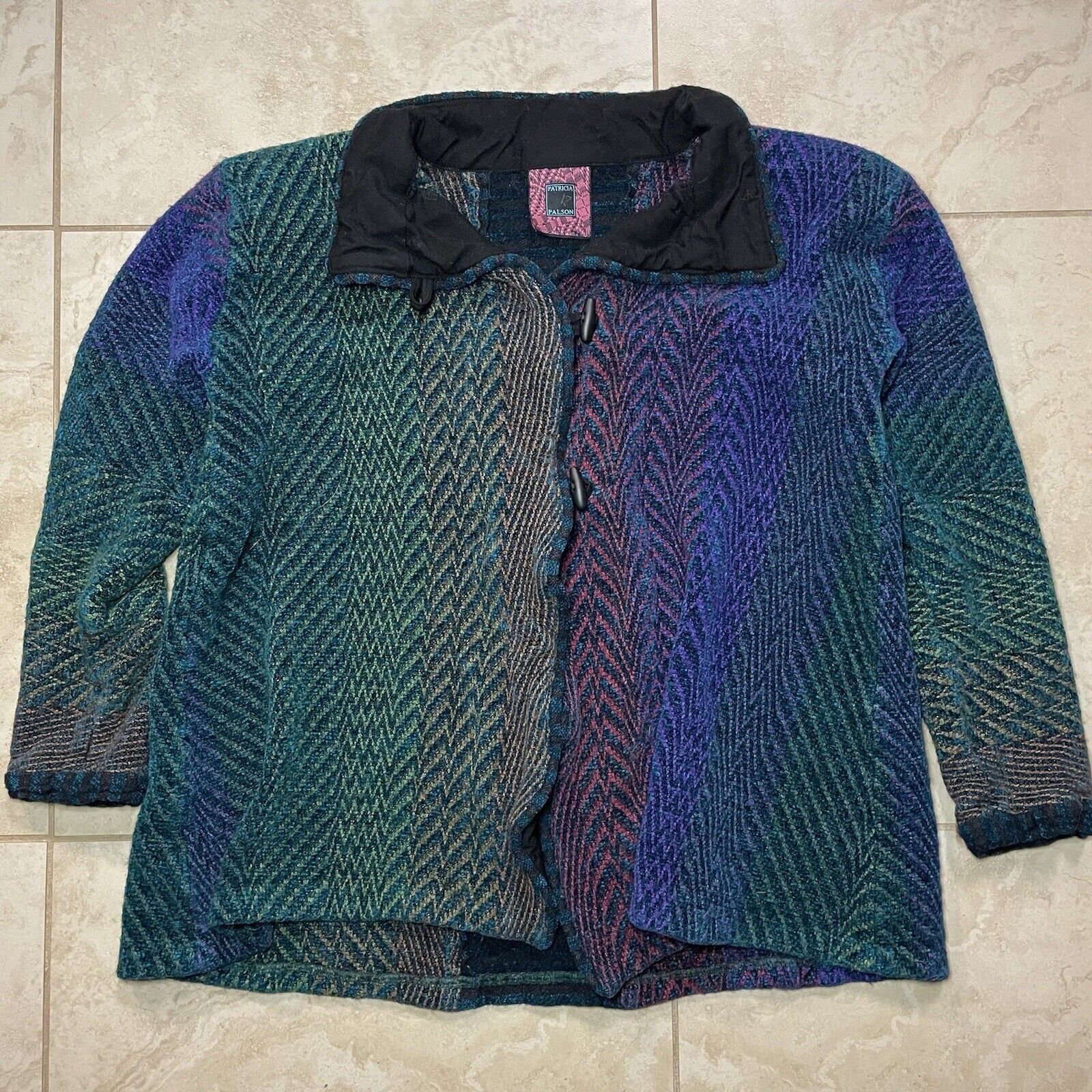 Vintage Patricia Paulson Art To Wear designer hand knit chenille ...