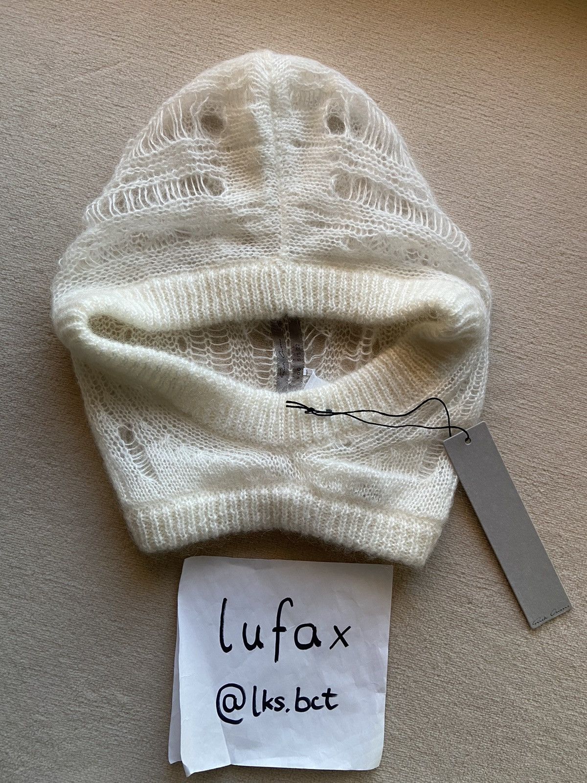 Rick Owens NEW | *SHOWROOM* SS22 FOGACHINE RUNWAY SPIDER KNIT JERA HOOD ...