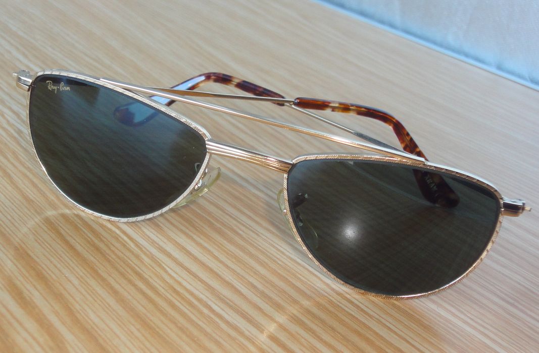Bausch & Lomb Bausch &Lomb USA Ray-Ban Sidestreet Sp.Ed.Aviator W1758 Gold | Grailed