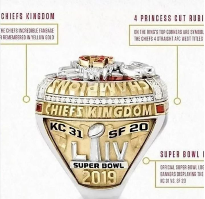 NFL PATRICK MAHOMES NFL Super Bowl Ring REPLICA | Grailed