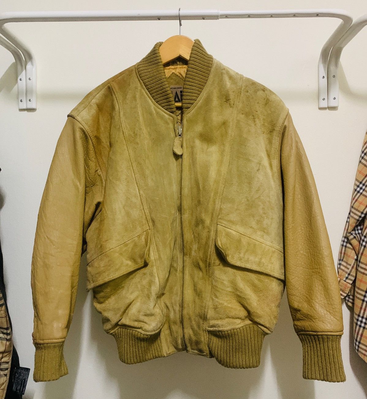 Issey Miyake Last drop🔥80s Miyake studio Japan HSG leather bomber ...