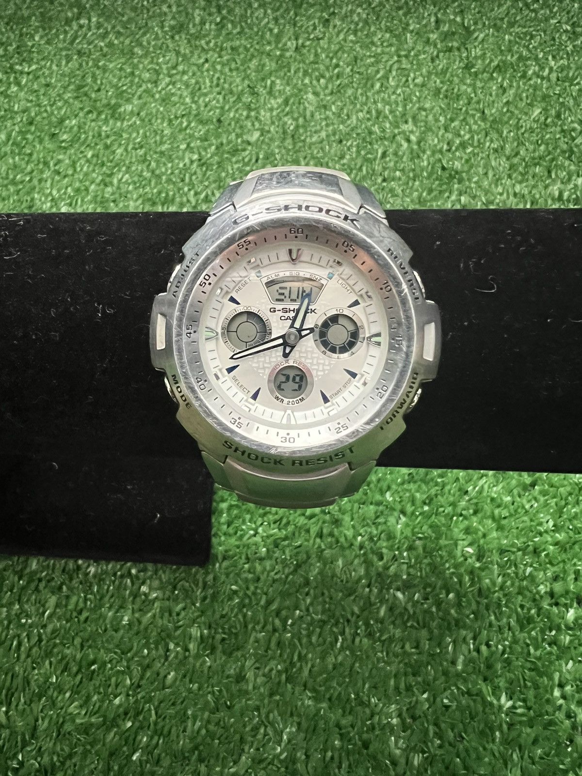 Casio × G Shock × Vintage Casio G Shock G-701D Stainless Steel Watch ...