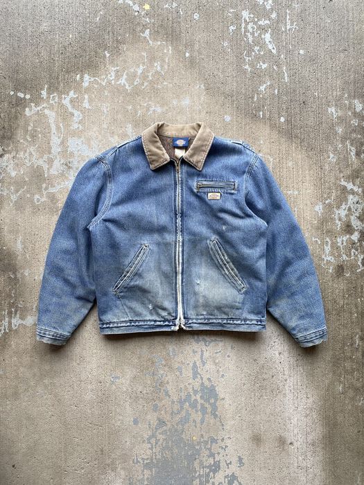 Vintage Dickies Denim Corduroy Collar Detroit Jacket Blanket Lined ...