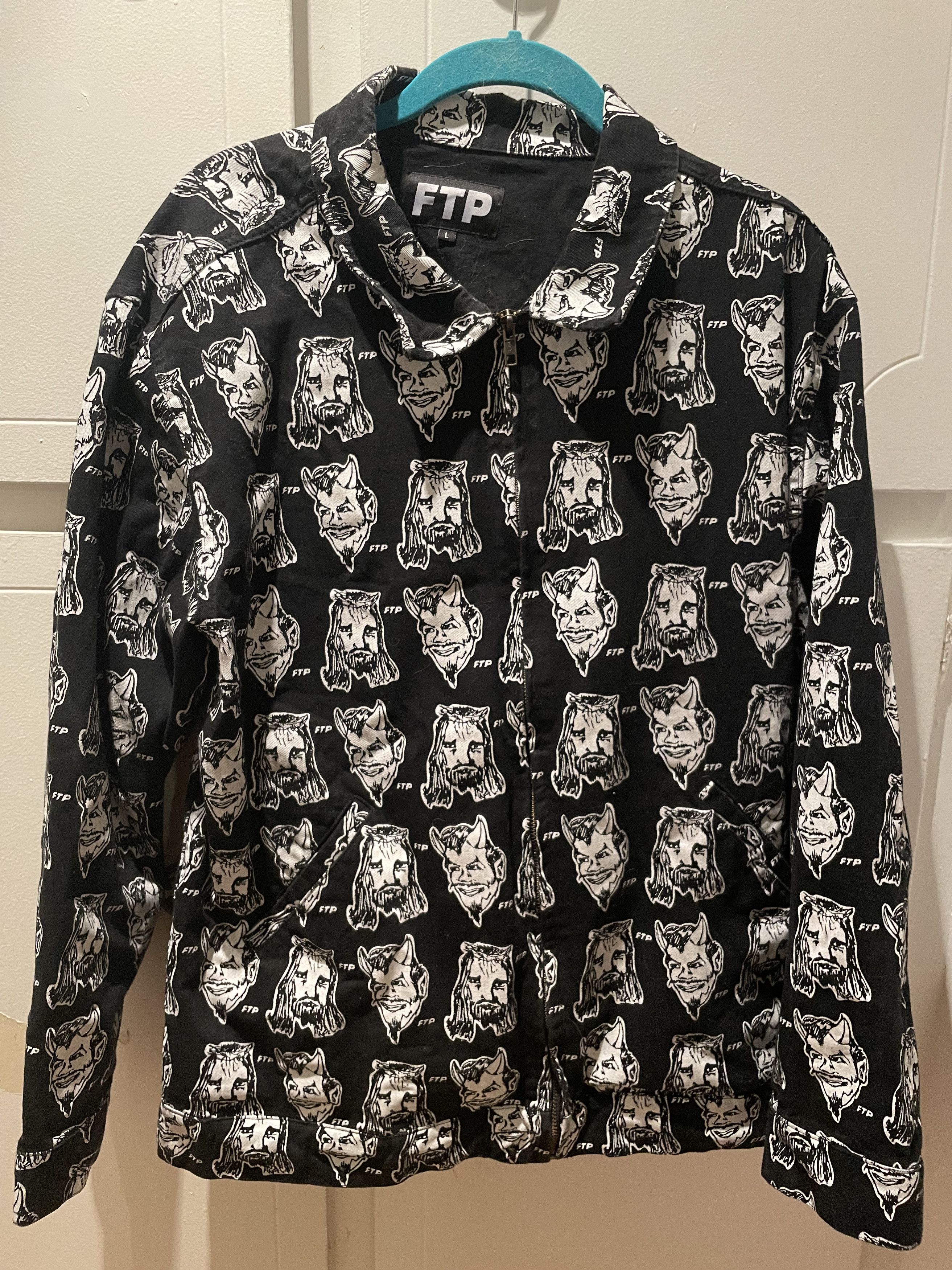 Fuck The Population FTP Heaven Or Hell Work Jacket (SS21) | Grailed