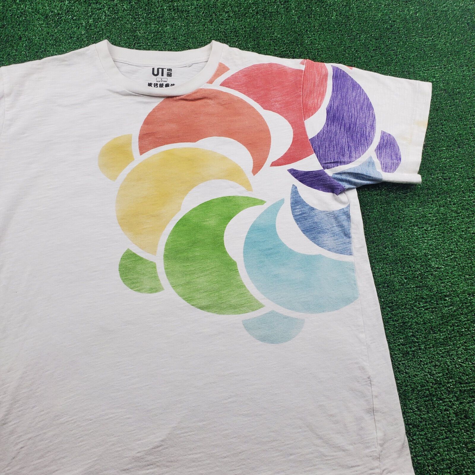 Uniqlo Vintage Uniqlo Shirt Mens L White Short Sleeve Single Stitch ...