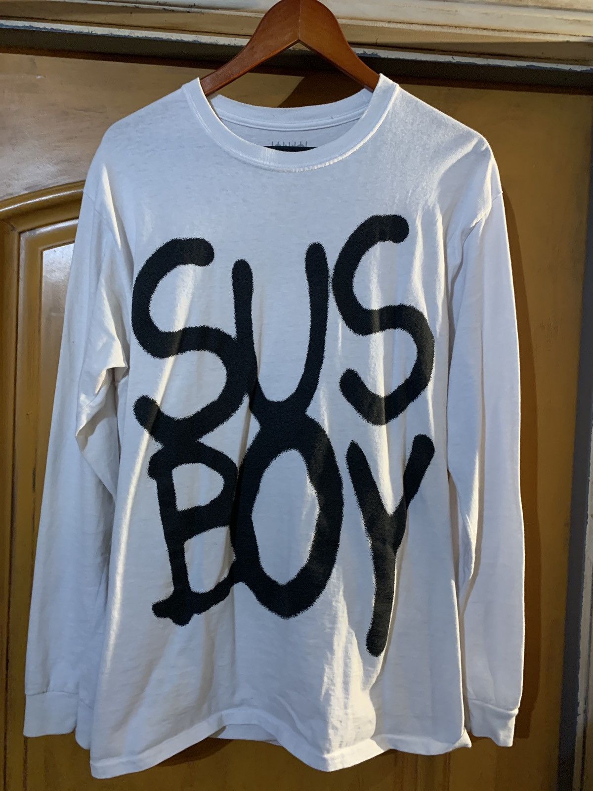 Sus Boy Sus Boy White Graffiti Long Sleeve | Grailed