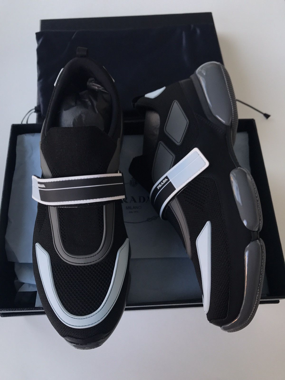 Prada Cloudbust Knit Trainer | Grailed