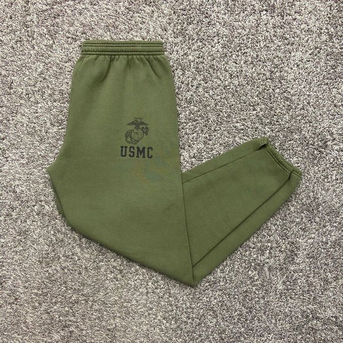 Vintage Vintage USMC Sweatpants 90s Military Jogger Olive Green XL ...