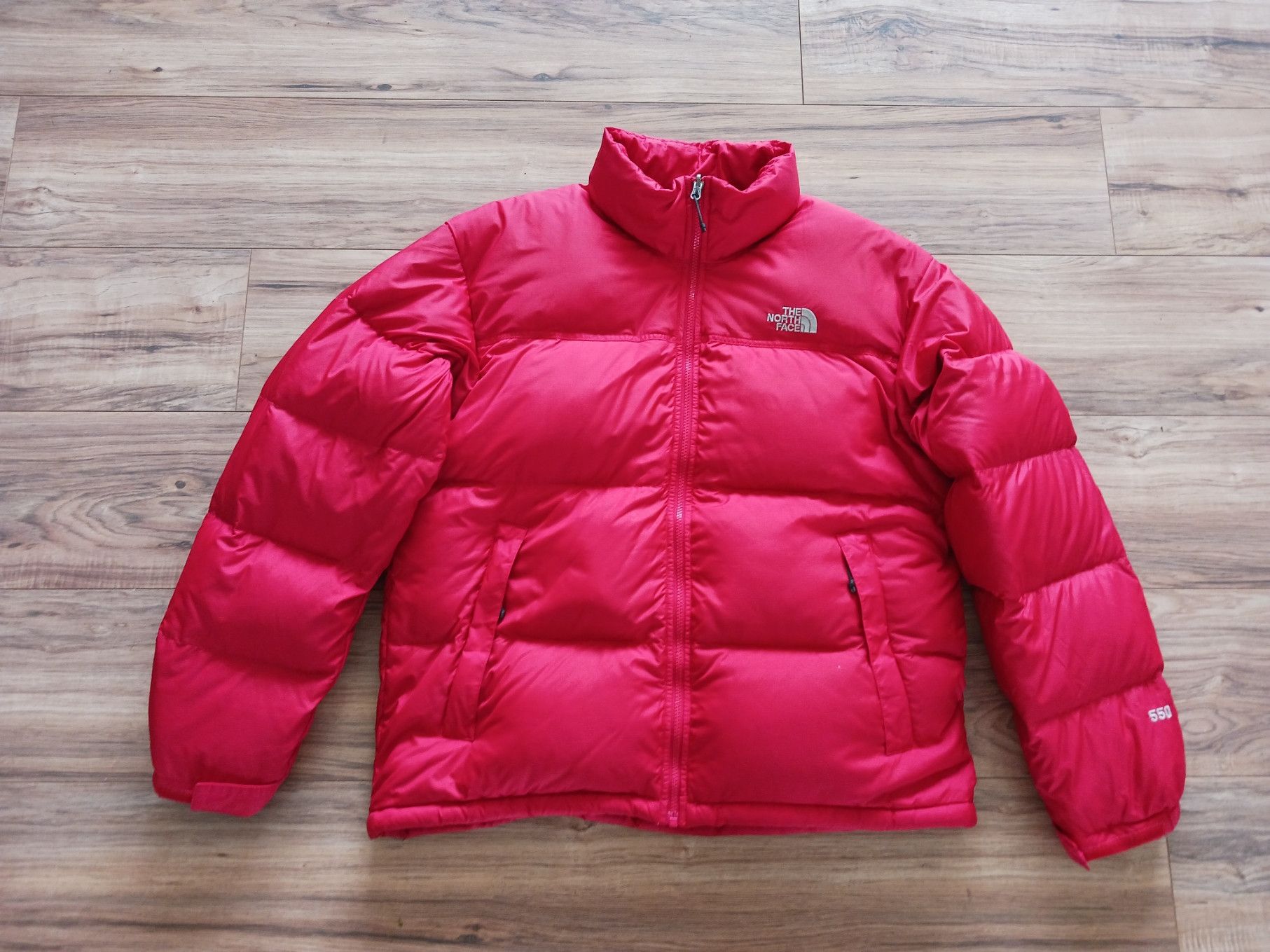 The North Face North Face Mens Large Red Down Winter Puffer Jacket Coat ...
