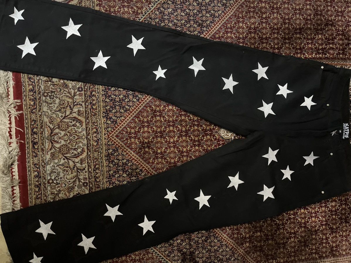 Streetwear Katpif Black Star Pants | Grailed
