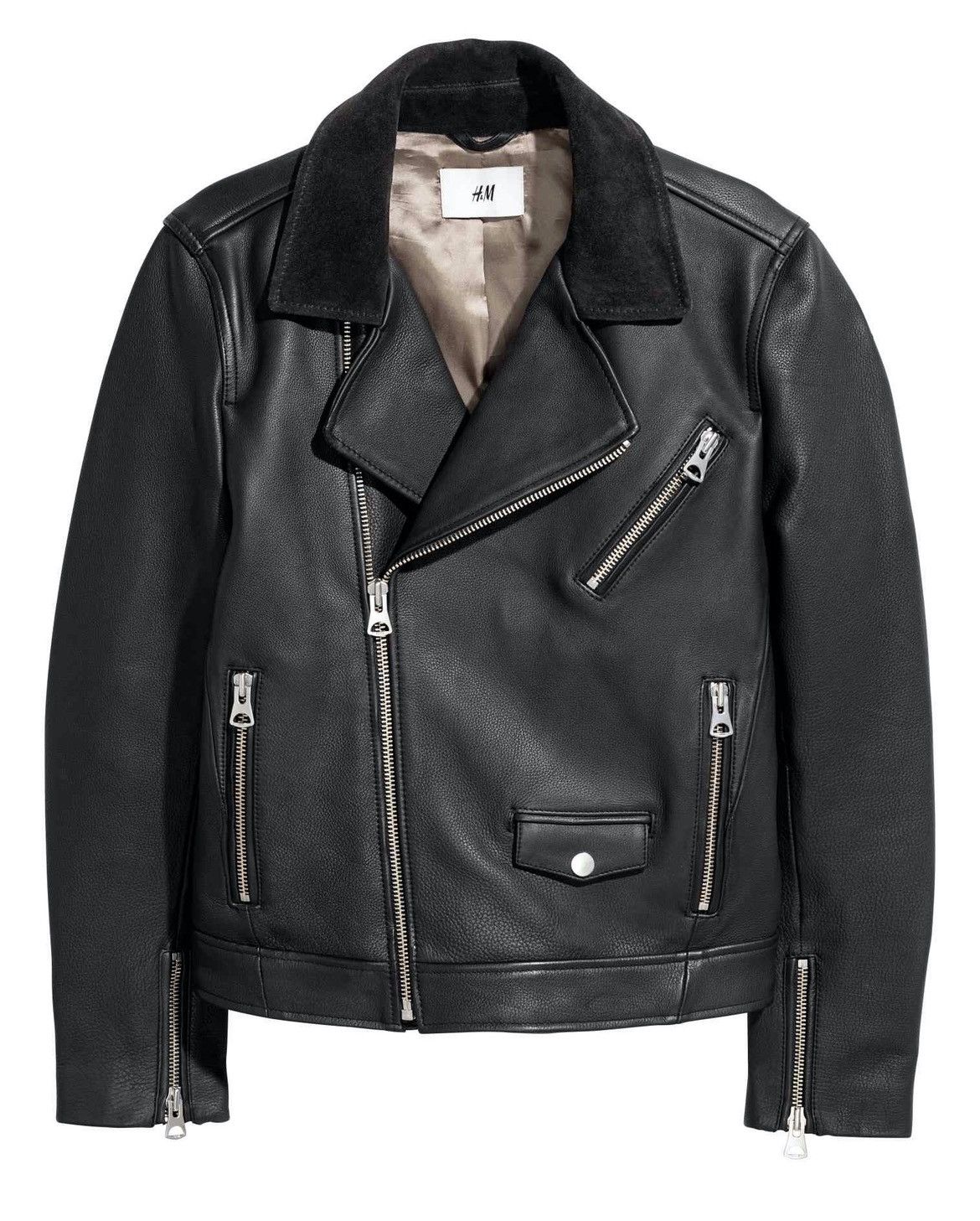 H&M H&M studio perfecto leather jacket | Grailed