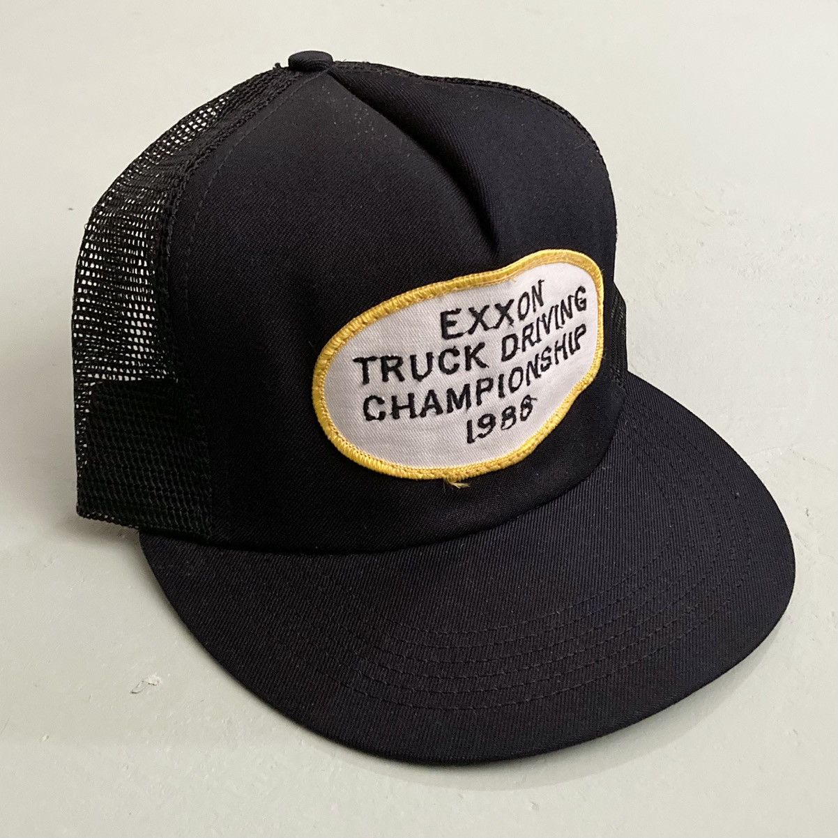 Vintage Vintage 80’s Exxon truck driving champion trucker hat | Grailed