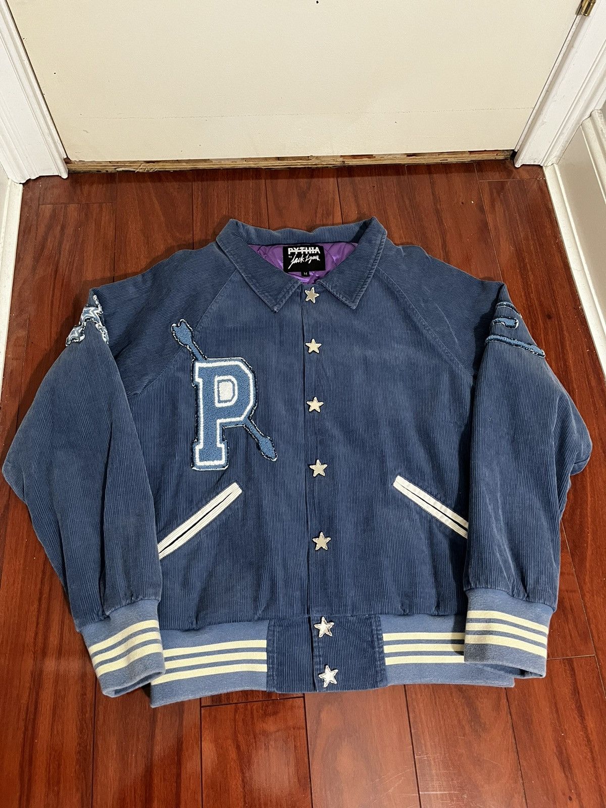 Pythia × Streetwear Pythia Blue Varsity Jacket | Grailed