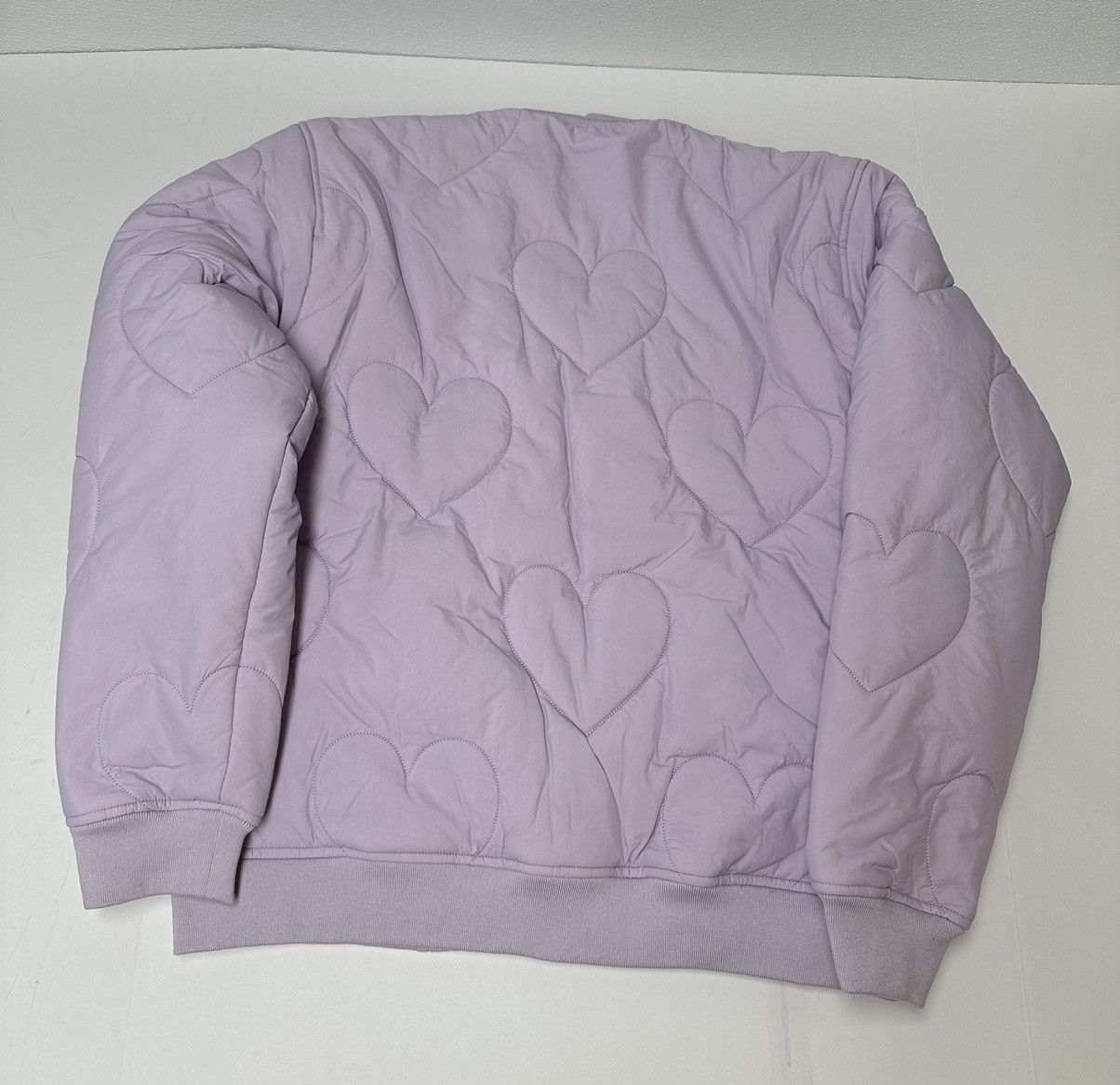 Drake Sample Nike CLB Heart Puffer Bomber Jacket | Grailed
