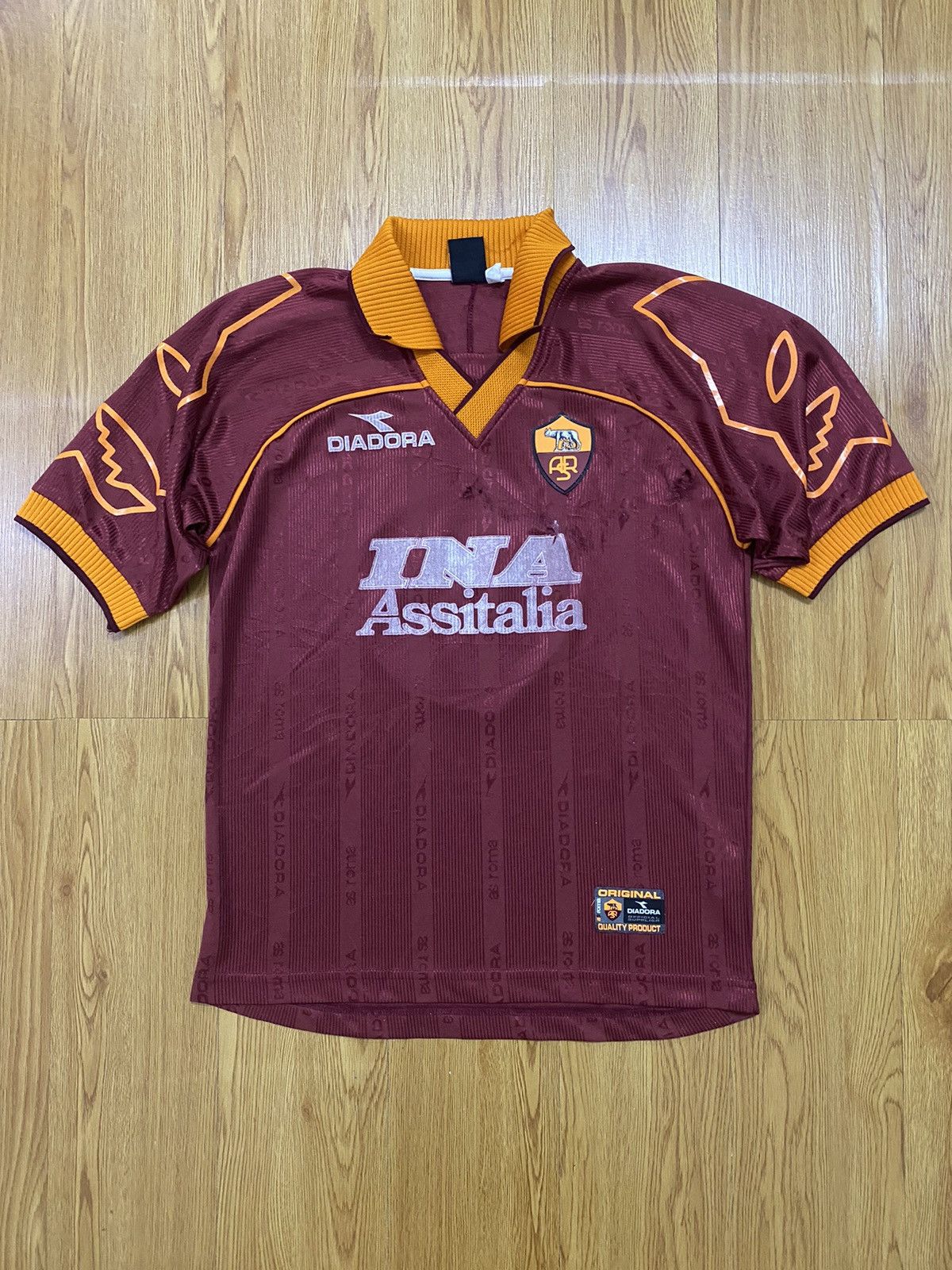 Vintage Vintage AS Roma 99/00 kit Nakata 8 Jersey | Grailed
