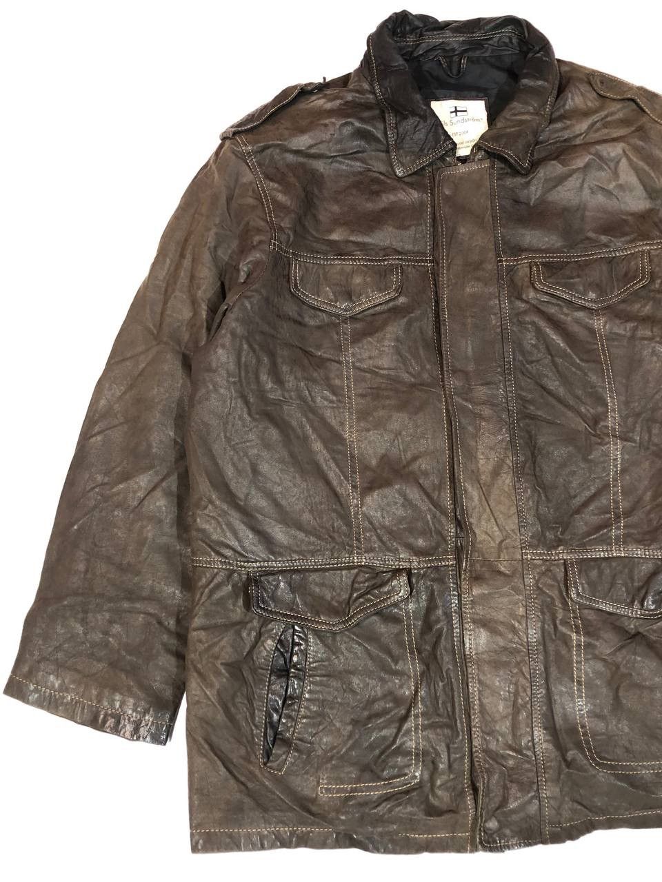 Vintage Nils Sundstrom Real Leather Jacket Brown | Grailed