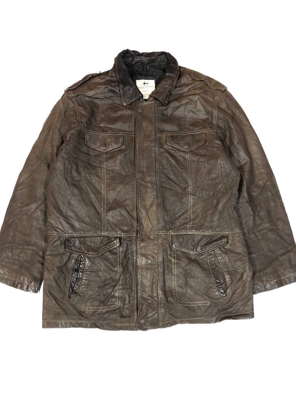 Vintage Nils Sundstrom Real Leather Jacket Brown | Grailed