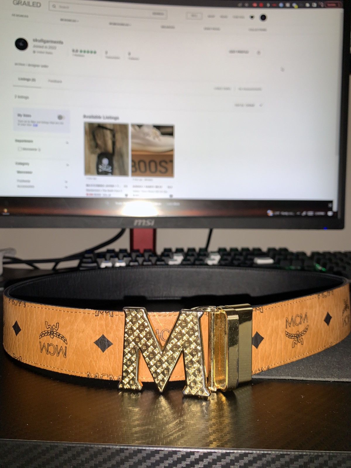 MCM MCM Belt Reversible Buckle | Grailed