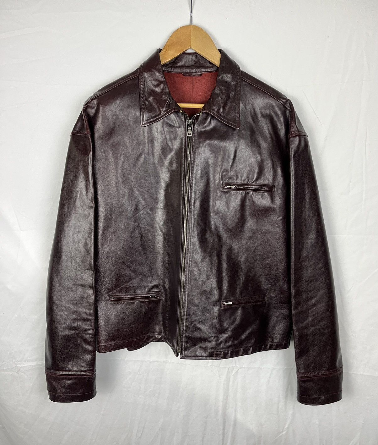 Jil Sander 90s Archive Burgundy Plum Oxblood Technical Coach Jacket ...