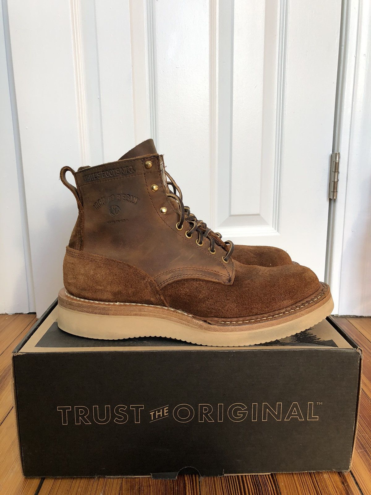Whites White's Boots X InR Distressed Rough Out Rambler Boot Brown ...