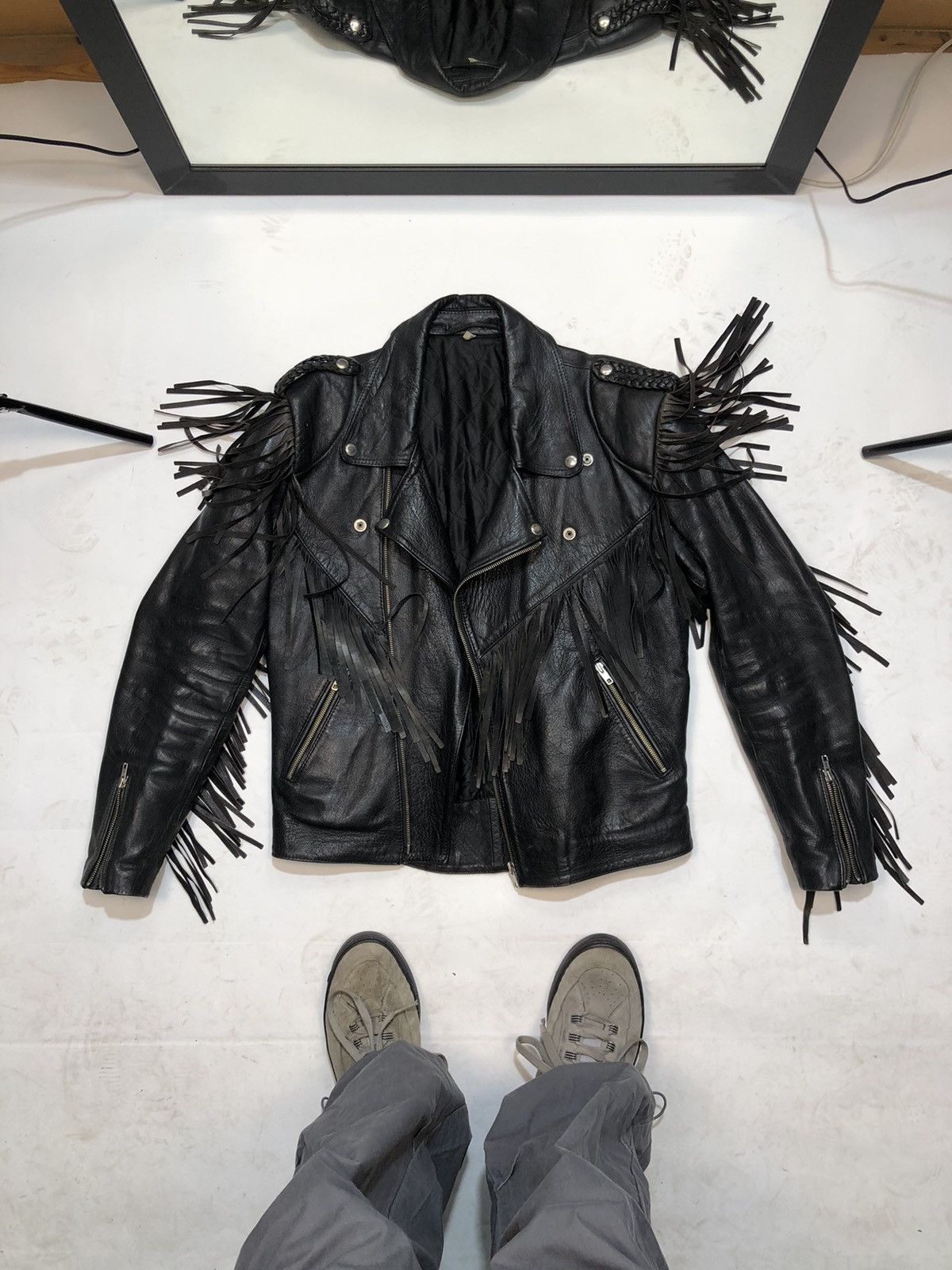 Vintage Vintage western leather jacket Playboi Carti Style rickowens ...