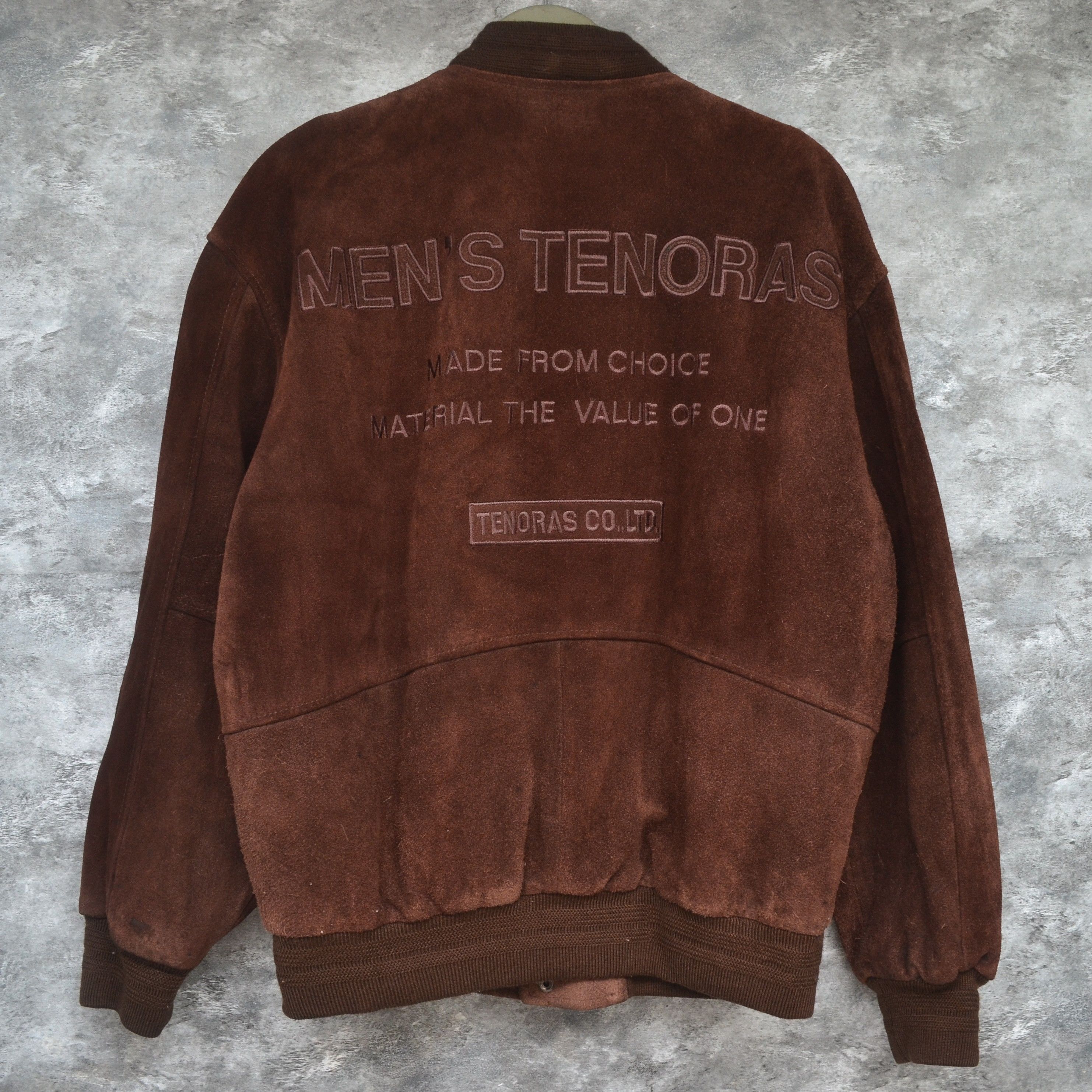 Japanese Brand 80s Mens Tenoras Suede Bomber Cow Leather | Grailed