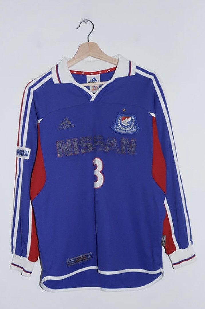 Adidas 2001-02 Adidas Yokohama Marinos Home Kit Long Sleeve Jersey | Grailed
