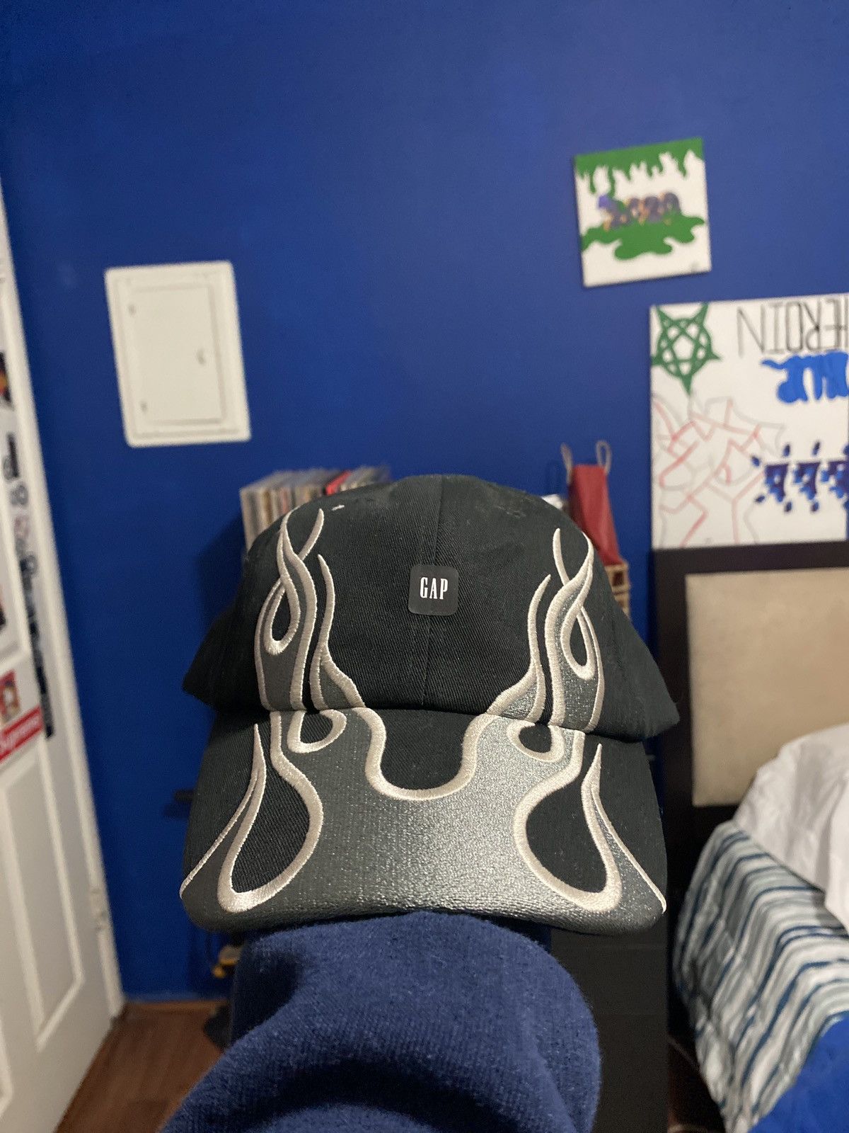 Gap Yeezy gap flame cap | Grailed