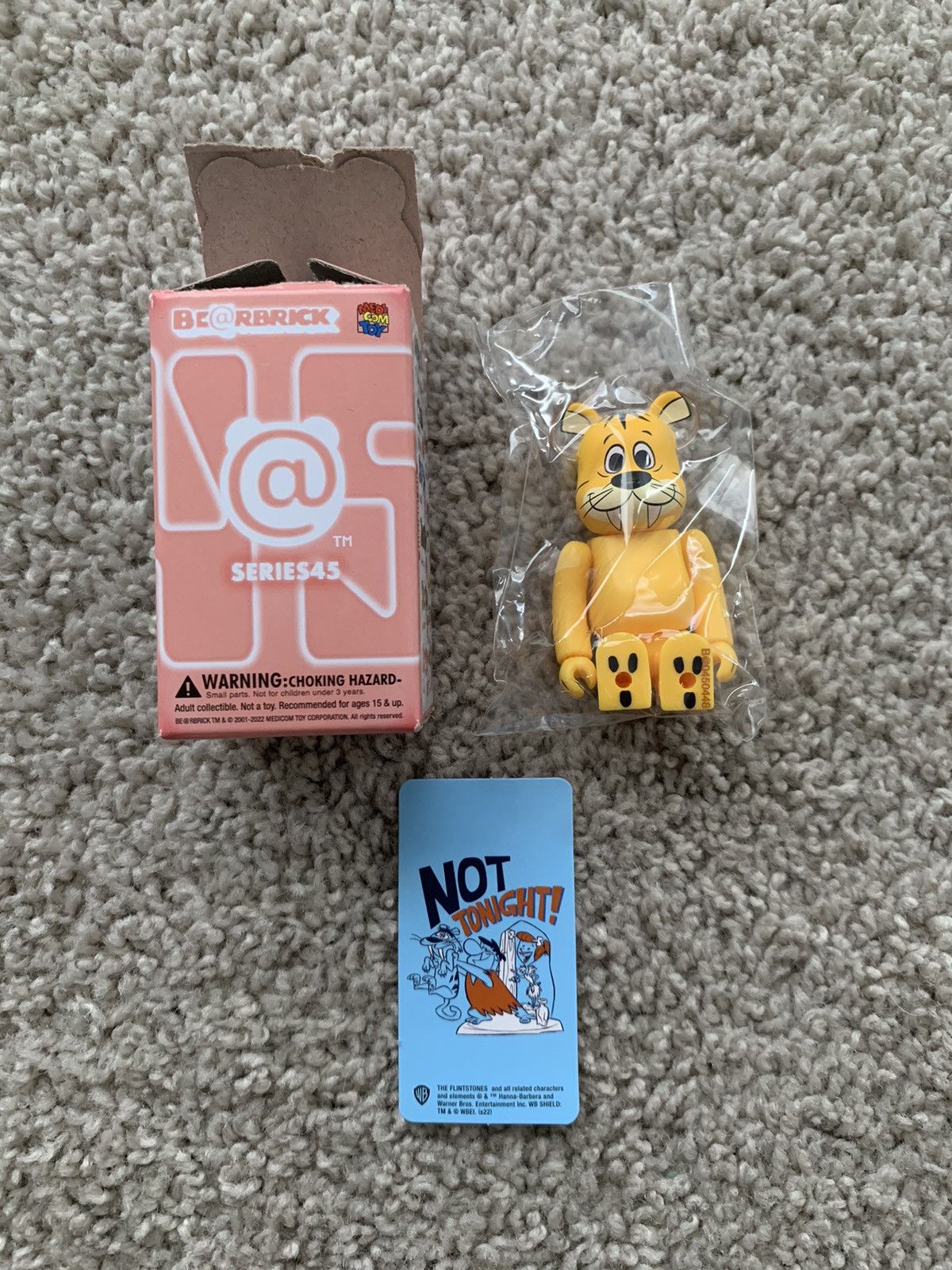 Medicom Toy Bearbrick X The Flintstones Baby Puss Series 45 100% | Grailed