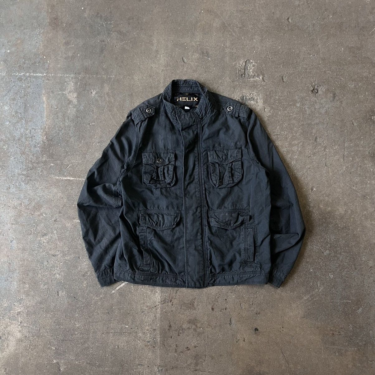 Helix × Streetwear × Vintage Vintage 2000s Goth Emo Style Helix Button ...