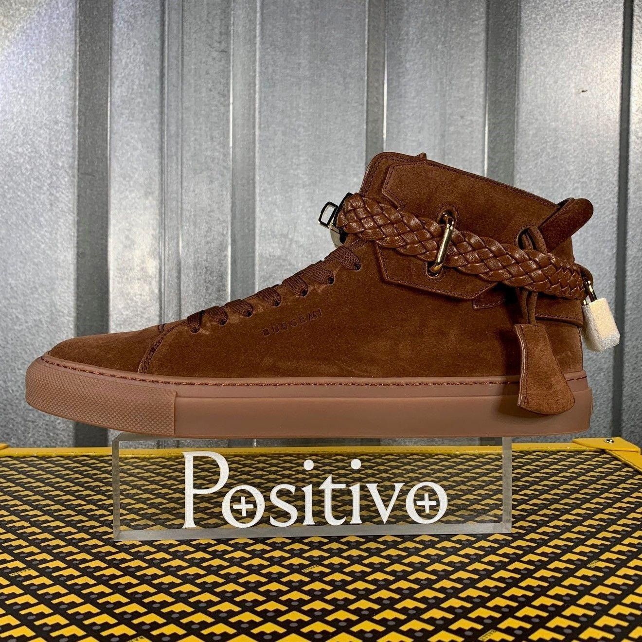 Buscemi Buscemi Men's Brown 100MM Weave High-Top Sneaker US 10 | Grailed