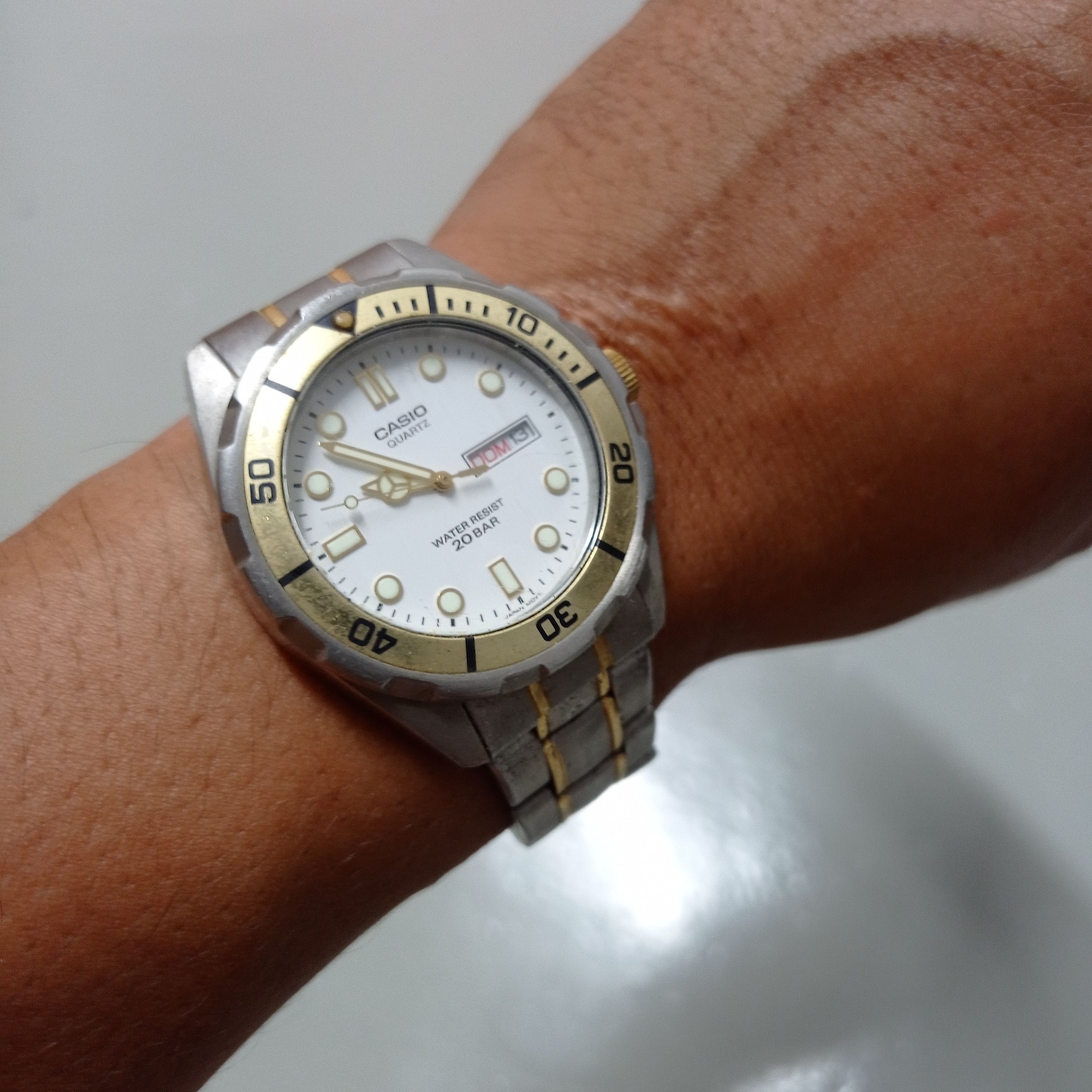 Casio × Japanese Brand × Vintage Vintage CASIO (EF-200) DIVER STEEL 20 BAR Water Resistant | Grailed