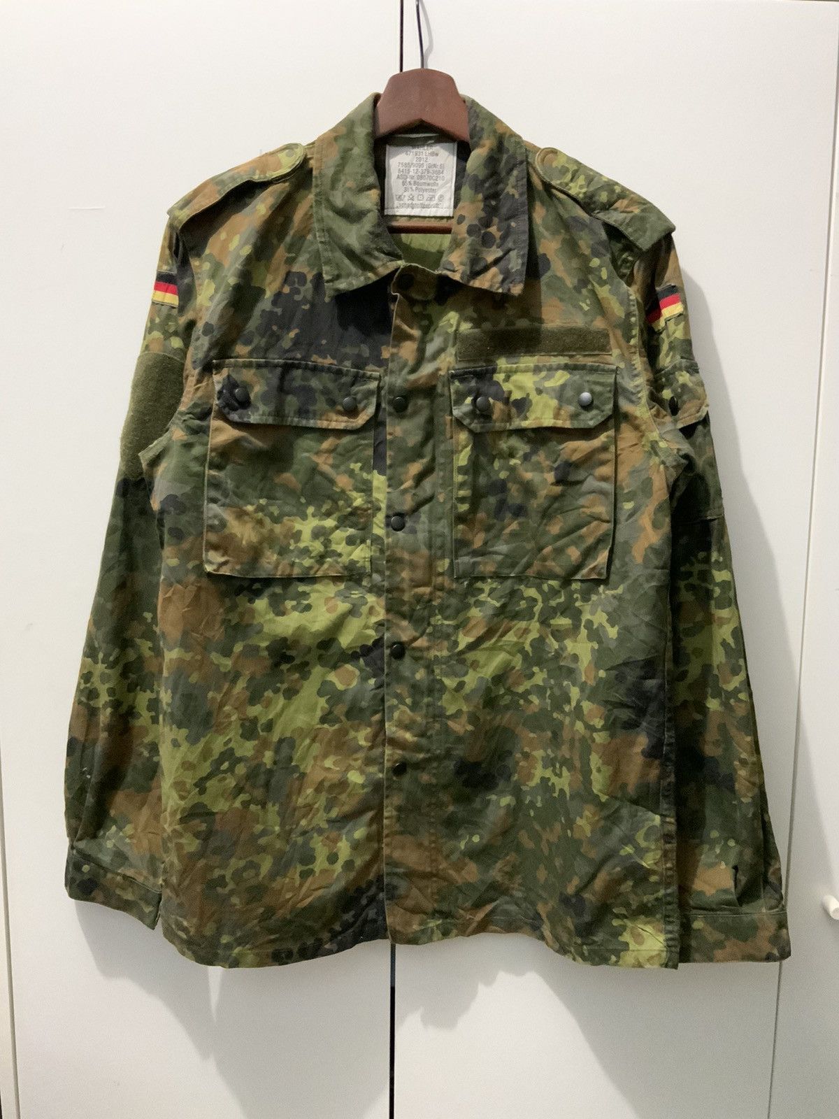 Military × Vintage Vintage 90s German Military Flektarn Utility Combat ...
