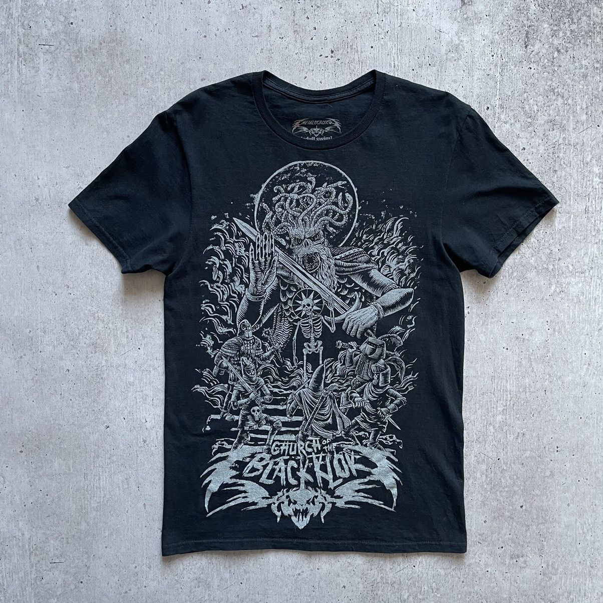 Vintage Metalocalypse adult swim church of the black klok tee size S ...