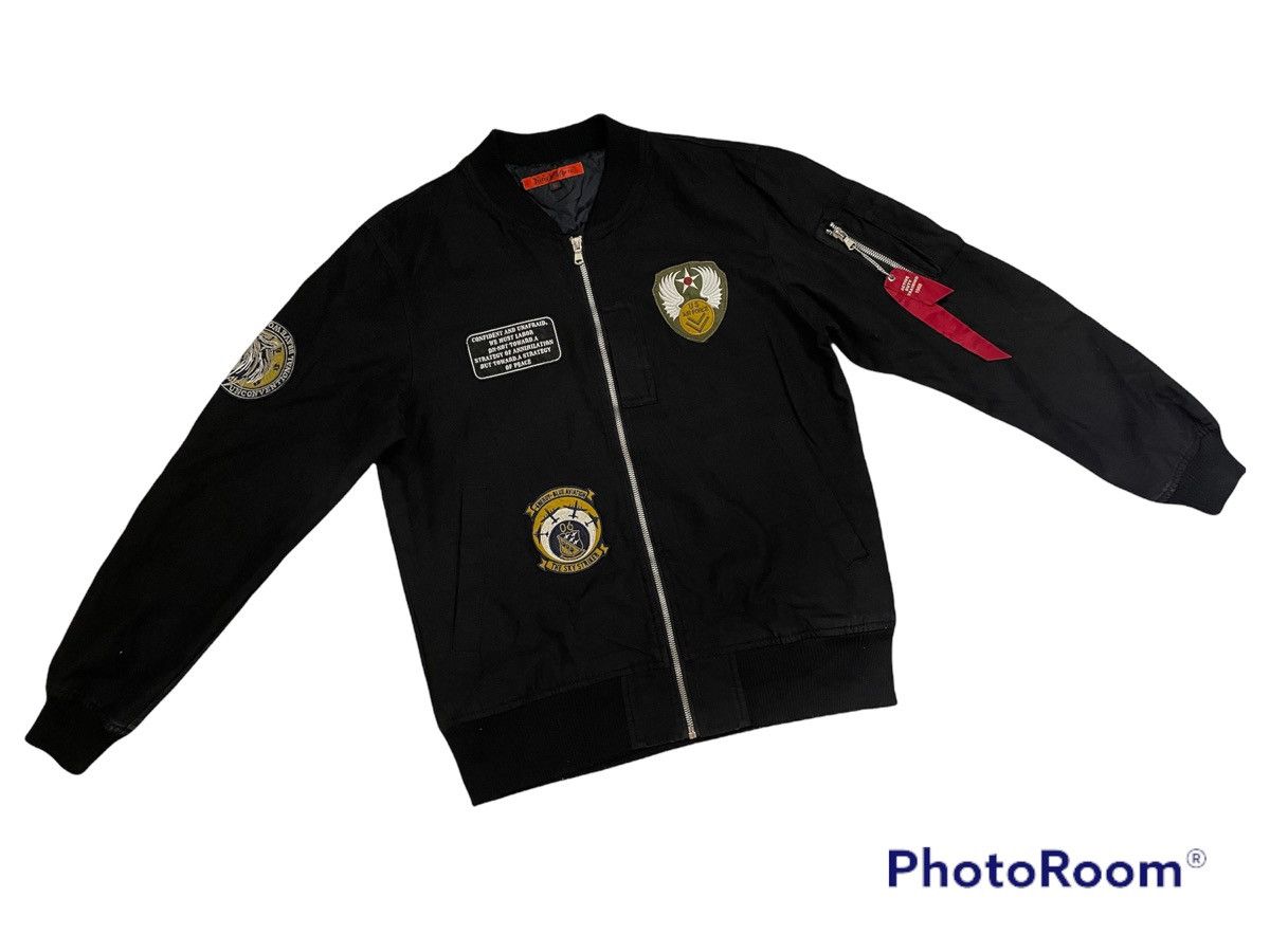 Streetwear × Vintage Vintage Bomber Jacket Patch Design Army | Grailed